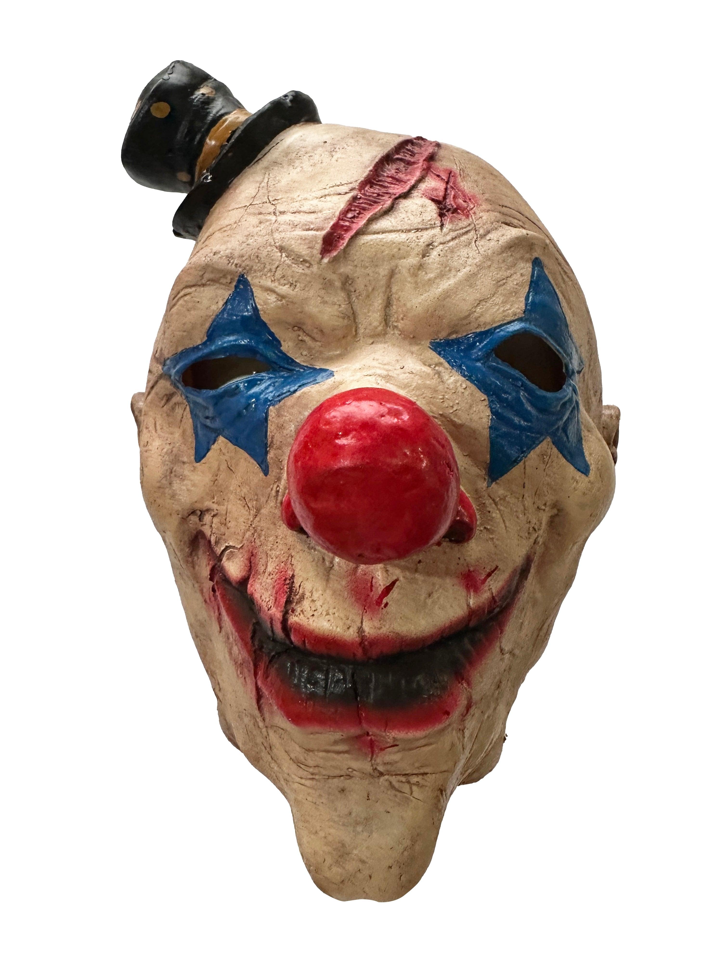 Evil Circus Clown Latex Mask Halloween Horror Joker Evil Sinister Cree ...